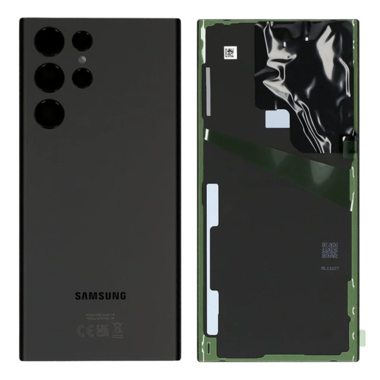 Vitre arrière Samsung S23 Ultra Noir COMPATIBLE S918