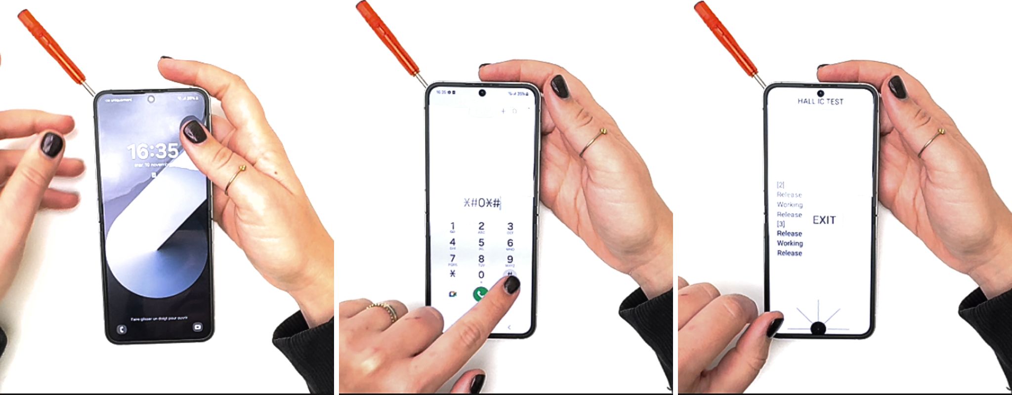 Problème Z Flip après un changement d'écran